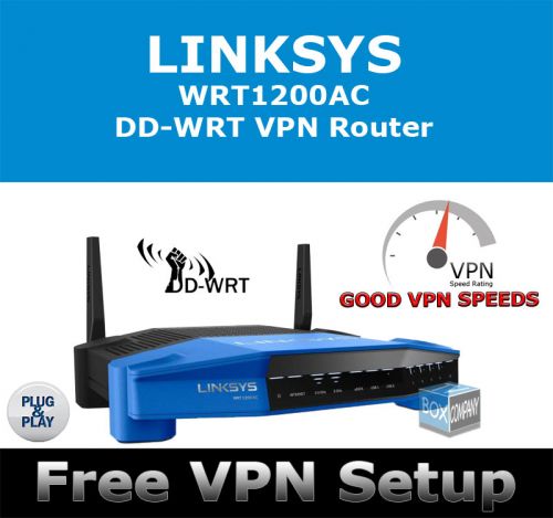 Linksys WRT1200AC DD-WRT Flashed VPN Wireless Router New
