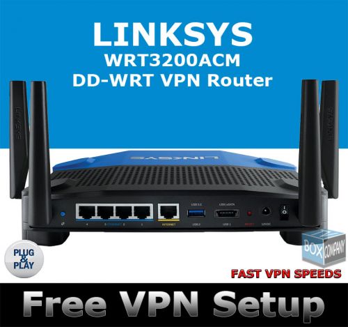 LINKSYS WRT3200ACM DD-WRT FLASHED VPN ROUTER NEW