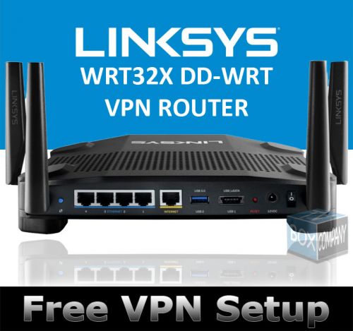 LINKSYS WRT32X DD-WRT VPN ROUTER REFURBISHED
